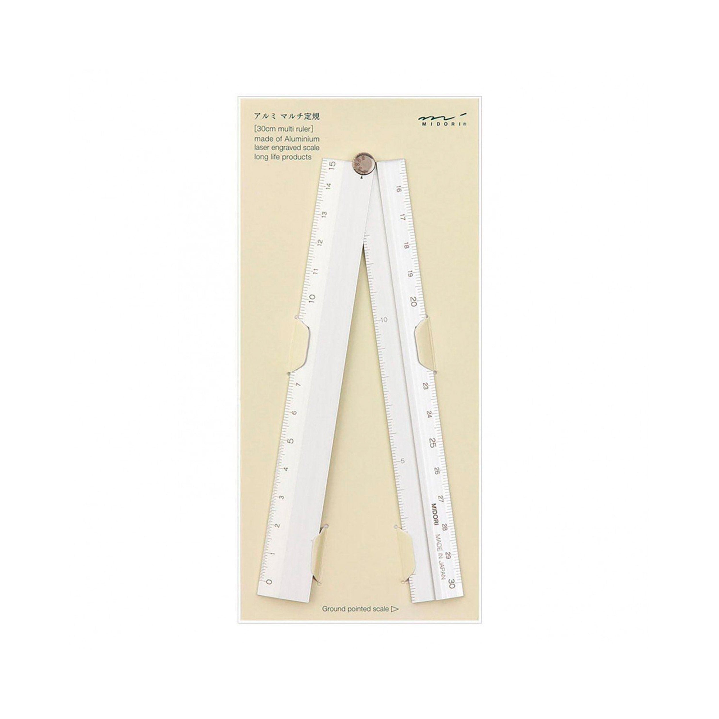 Midori Aluminum Multi Ruler 30cm – La Libretería