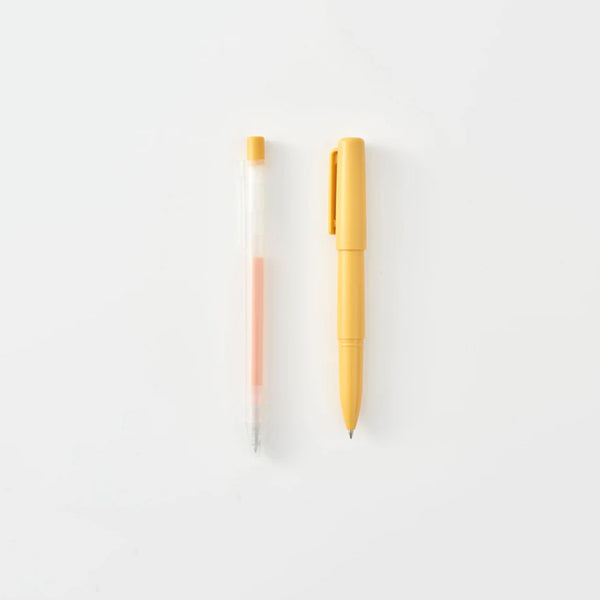 Compact Gel Ink Ballpoint Pen Cap Type 0.5mm - Muji – La Libretería
